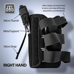 Crosstrap - Right/Left Hand Removable Splint/Stabilizer Thumb Strap ...